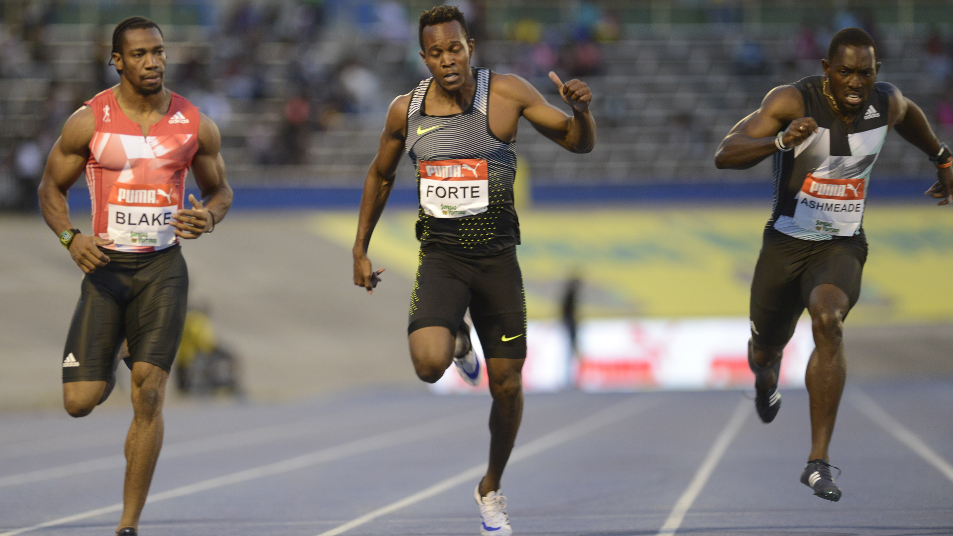 Blake completes sprint double at trials | beIN SPORTS