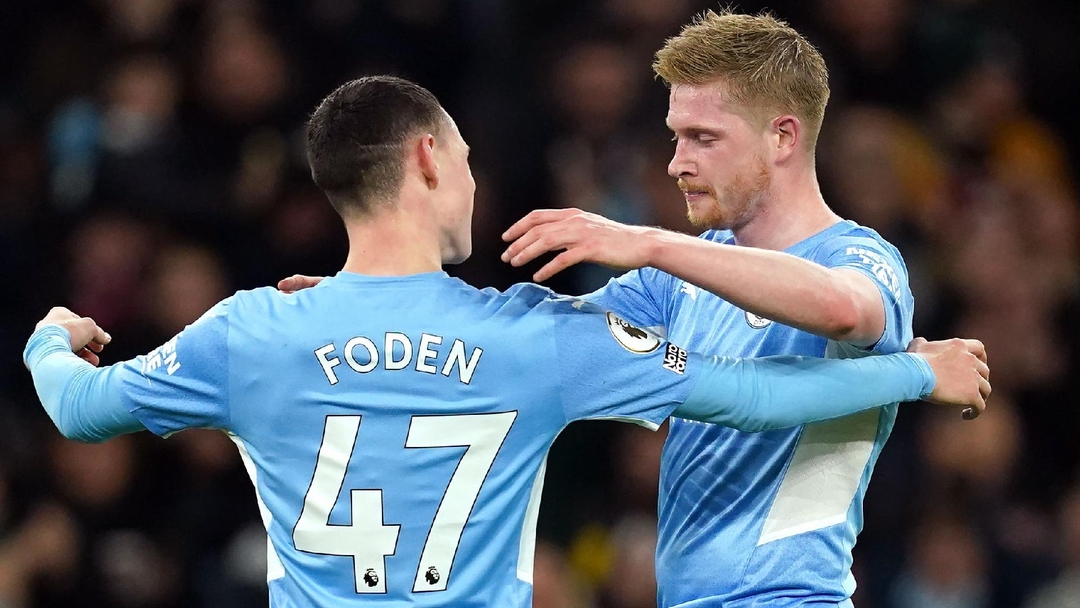 Phil Foden and Kevin De Bruyne could combine forces in Manchester City ...