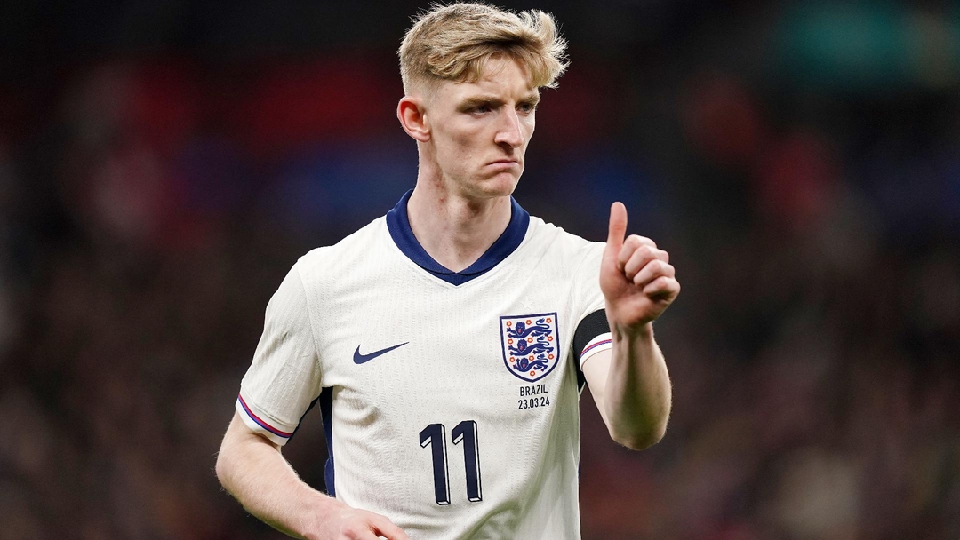 Anthony Gordon cannot wait to play for England again after debut versus ...