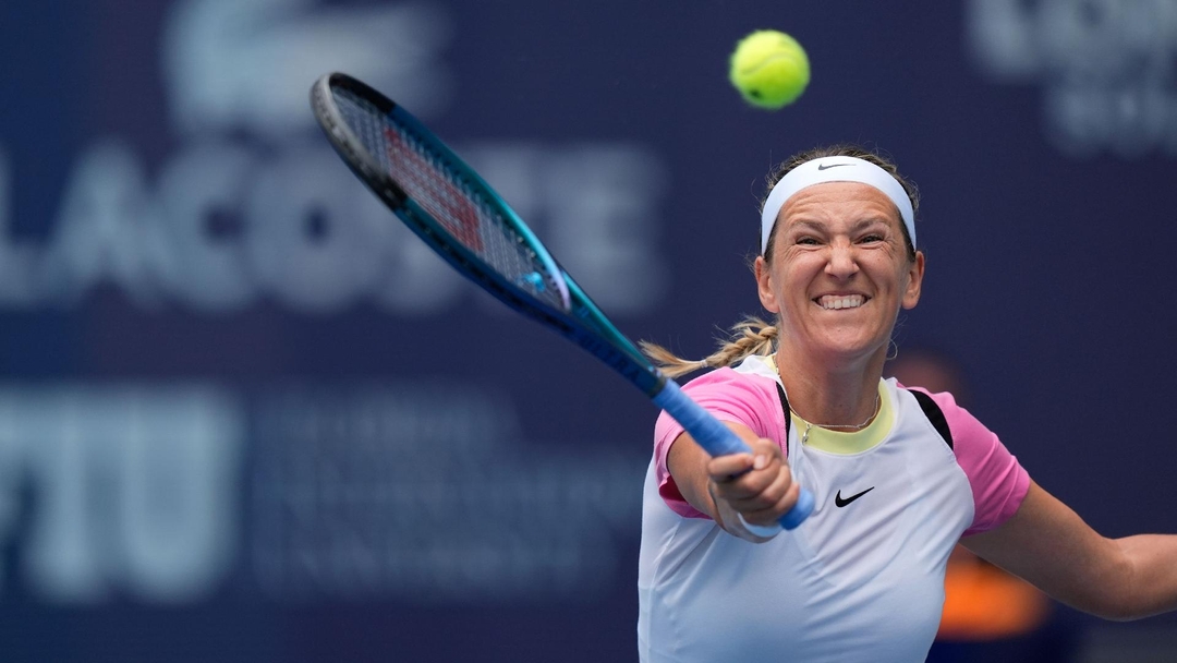 Victoria Azarenka battles to keep hopes of fourth Miami Open title ...