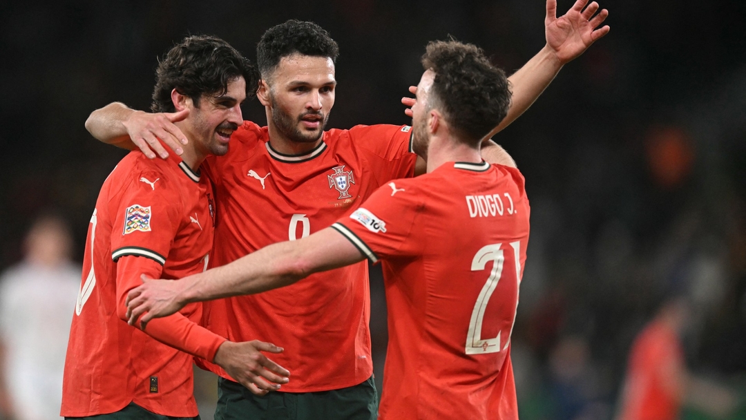 Portugal 5-2 Denmark (aet, 5-3 agg): Trincao leads hosts to Nations ...